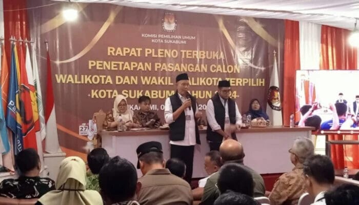 Tok! KPU Kota Sukabumi Resmi Tetapkan Ayep Zaki-Bobby Maulana Sebagai Wali Kota dan Wakil Wali ...